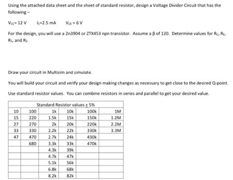 Solved Using The Attached Data Sheet And The Sheet Of Chegg Com