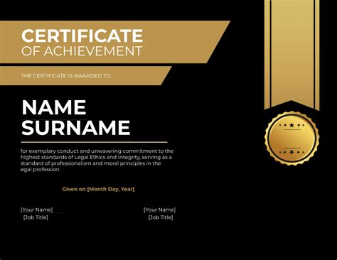 Free Legal Ethics And Integrity Certificate Template To Edit Online