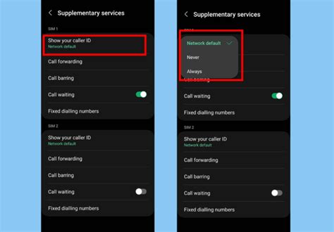 Samsung Caller Id How To Turn On Or Hide Your Caller Id On Your