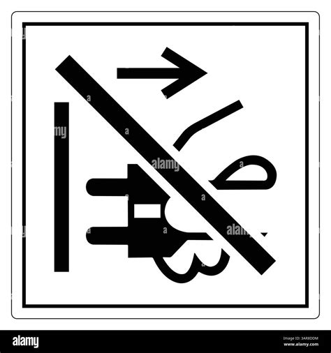 This Illustration Depicts A Prohibition Sign Emphasizing Electrical