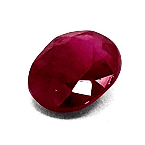 Rubí Corte Oval Piedra Preciosa De Alta Calidad