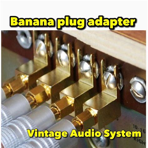 Specially Made For Vintage Amplifierspeaker Binding Post Adapter To