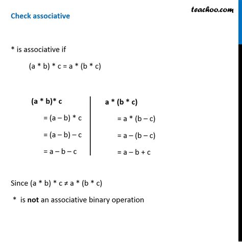 For Each Binary Operation Defined Below Determine Whether Is Comm