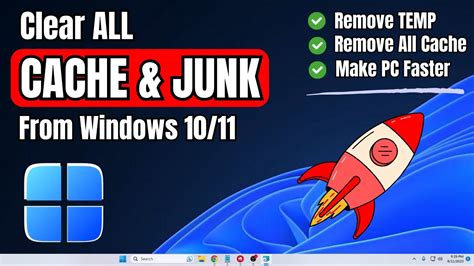 Clear All CACHE JUNK From Windows Simple Easy YouTube
