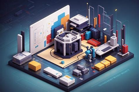 Premium Photo Data Processing Concept Illustration