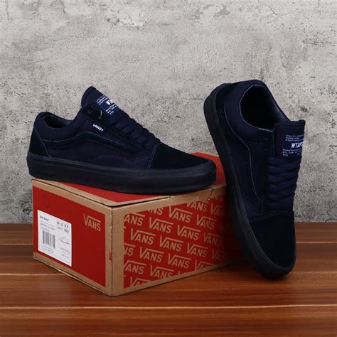 Sepatu Vanswtaps Og Oldskool Lx Full All Navy Blue Biru Dt Bnib