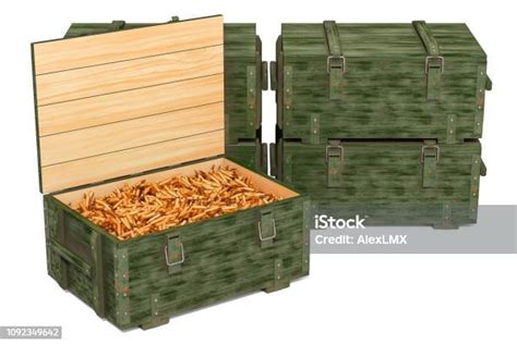 소총 총알 3d 렌더링에 고립 된 흰색 배경 군사 나무 탄약 상자 3차원 형태에 대한 스톡 사진 및 기타 이미지 3차원 형태 갈색 개념 Istock