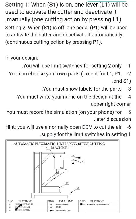 Solved Setting 1 When ST Is On One Lever L1 Will Be Chegg