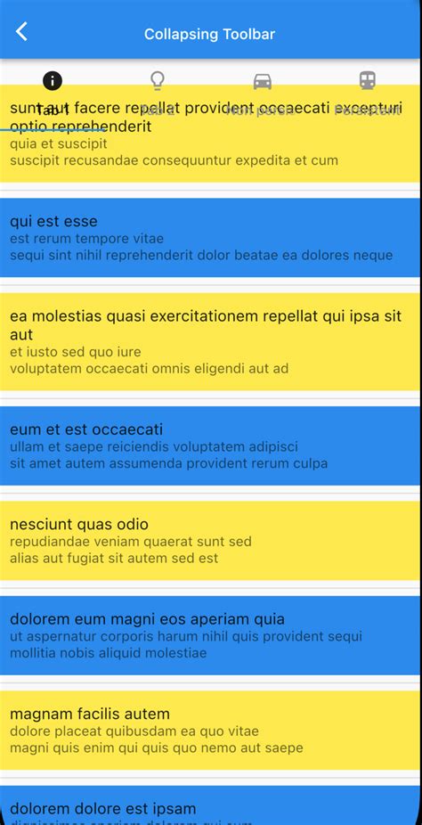 content overlays on tabbar in collapsingtoolbar · issue 31 · diegoveloper flutter samples · github
