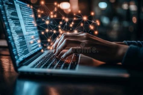 Digital Collaboration In A Corporate Setting Showcasing Teamwork And Global Connectivity Stock