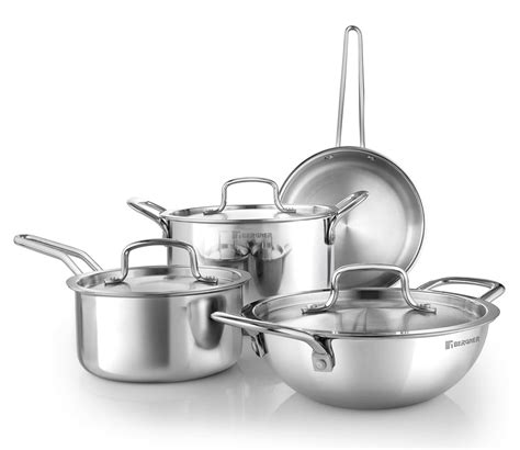 Bergner Sherry Plus 5 Layer Non Stick 6 Pcs Induction Cookware Set Na