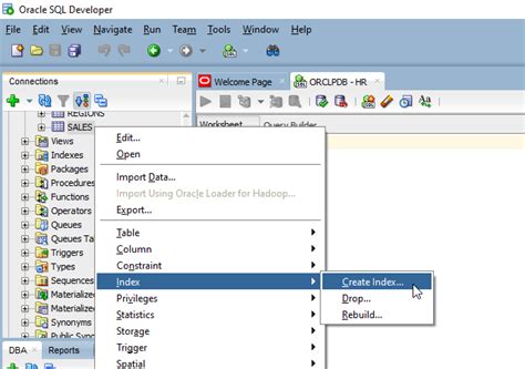 SQL Developer Create Index Partition How To SOP