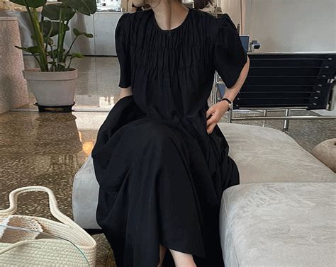 린다걸 Best⭐ 썸머 하객룩 결혼식 데일리 반팔 캐주얼 프릴 미디 롱 원피스 224052012