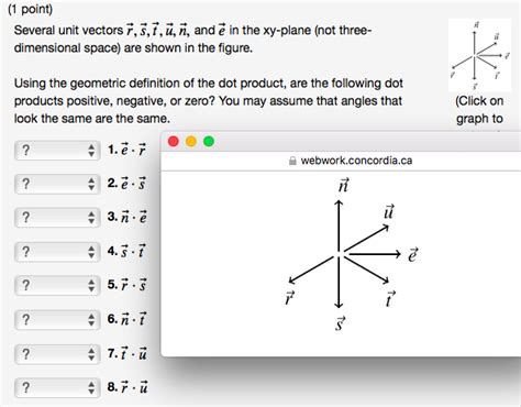 solved several unit vectors r s t u n and e in the