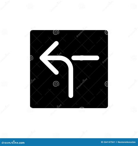 left horizontal alignment sign black glyph ui icon stock vector
