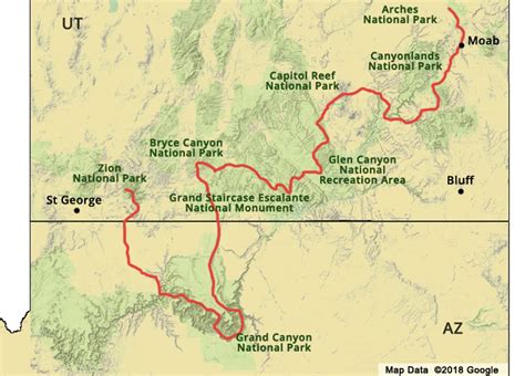 Hayduke Route Summary And Stats Twig Adventures