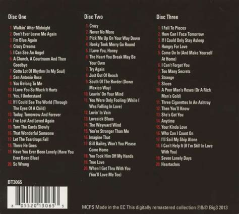 Patsy Cline The Absolutely Essential 3cd Collection 3 Cds Jpc
