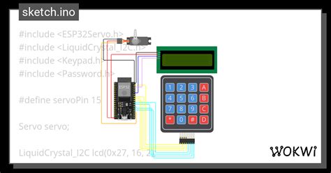 Smart Lock Door Wokwi Esp32 Stm32 Arduino Simulator
