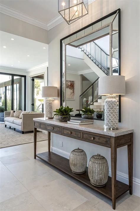 17 Stylish Front Door Entry Table Decor Ideas