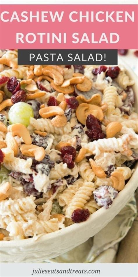 Cashew Chicken Rotini Salad Chicken Pasta Salad Recipes Best Pasta Salad Chicken Salad Recipes