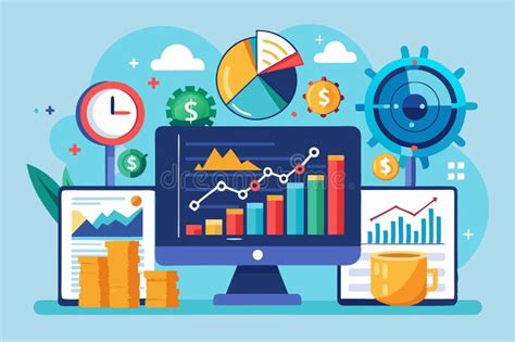 A Colorful Display Showcasing Investment Data Analytics With Graphs