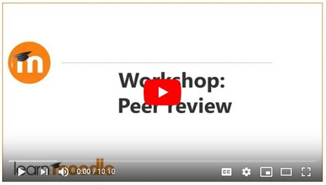 Workshop Activity For Peer Assessment Moodle Answers