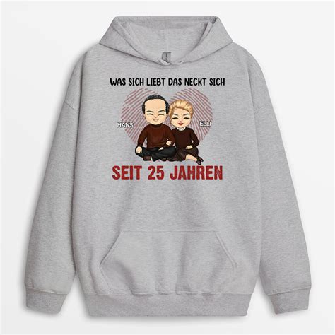Partner Hoodie Personalisiert Was Sich Liebt Das Neckt Sich