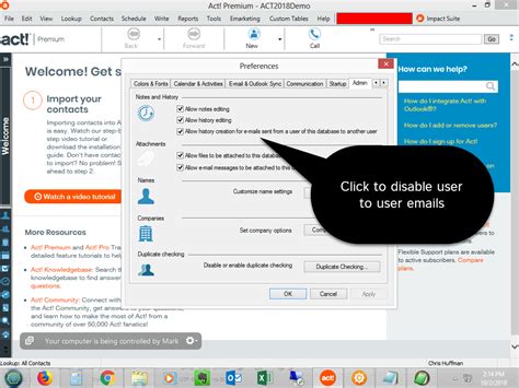 How To Disable Internal Emails Attaching To Act Records MondoCRM