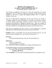 BENG2 Lab T5 FA2017 V1 Docx BENG2 Lab Assignment T5 Introductory