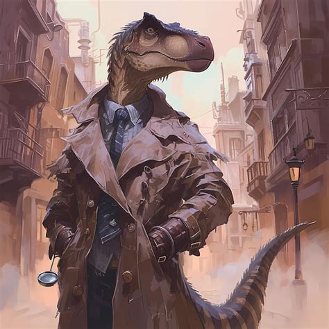 Premium Photo Detective Deinonychus The Jurassic Sleuth