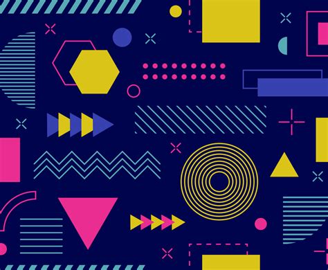 Geometric Shapes Seamless Pattern