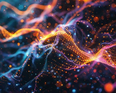 Quantum Entanglement Visualization Abstract Particles In A Dance Of Connectivity Generative Ai