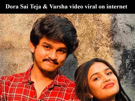 Varsha Dsouza And Sai Teja Video Trending On Telegram And Twitter Telugusitara
