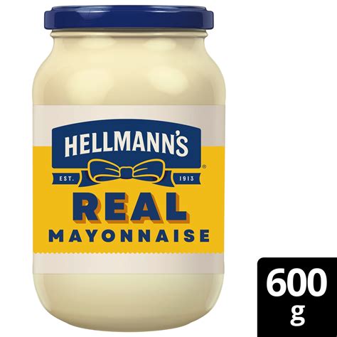 Hellmanns Real Mayonnaise Jar 600g Tesco Groceries