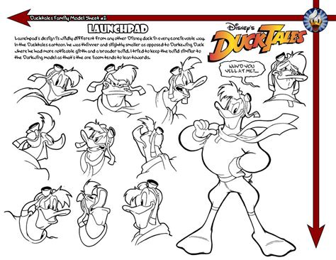 Launchpad Mcquack Model Sheet By Jongraywb On Deviantart