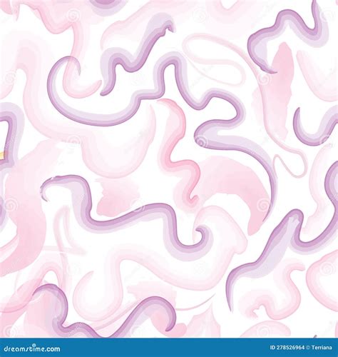 abstract wavy lines seamless pattern spring organic texture with