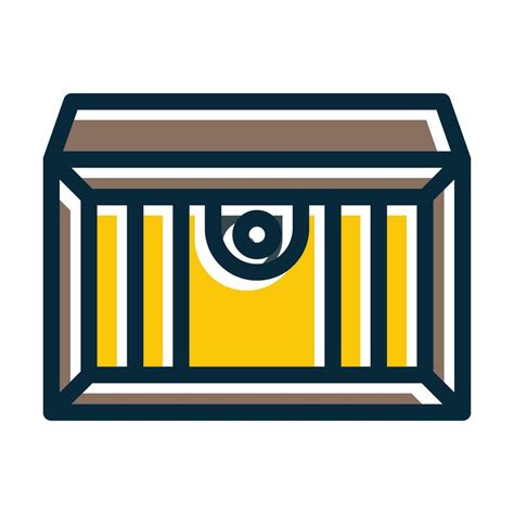 Loot Crate Vector Thick Line Filled Dark Colors 33543597 Vector Art At Vecteezy