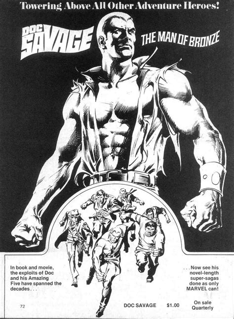 Doc Savage Marvel Magazine Comic Books Art Pulp Fiction Comic Book Characters