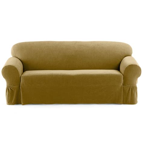 Upc 073161945107 Maytex Collin Stretch 1 Piece Slipcover Sofa Gold