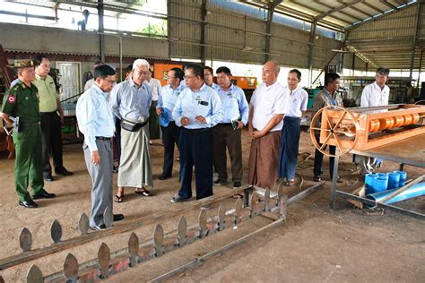 နေပြည်တော်ကောင်စီဥက္ကဋ္ဌ ဦးသန်းထွန်းဦး နေပြည်တော်အတွင်း မိုးစပါးစိုက်ပျိုးရာသီတွင် အစေ့ချကိရိယာမ