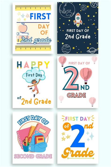 Free First Day Of 2nd Grade Sign Printables School Signs Free