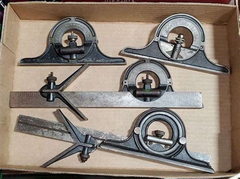 2 12 Combination Square Machinist Protractor And Parts Manufacturers Include Brown And Sharp