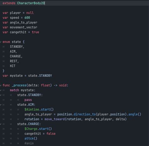 41 Im Trying To Make An Enemy Who Charges At A Player Between Breaks But It Just Rotates The