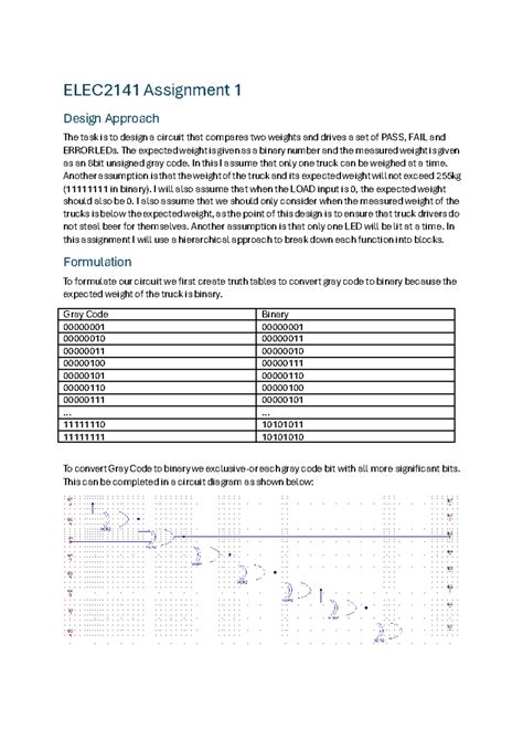 Elec Assignment Yessss Dddddddddd ELEC Assignment Design Approach The Task Is To