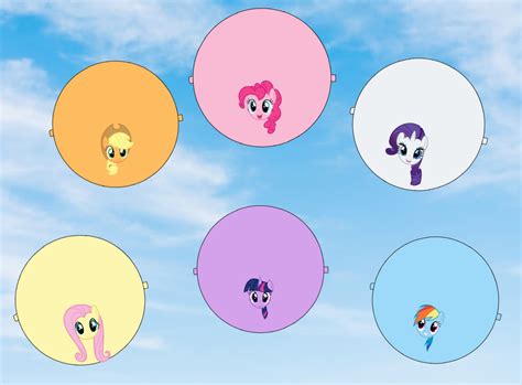 Blimps Mane Six Floating In The Sky By Mbttgfan On Deviantart