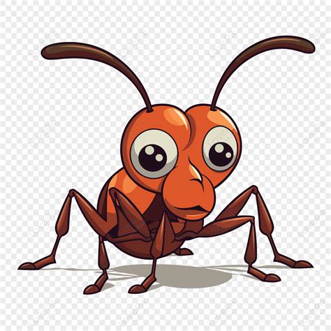 Ant Clipart An Orange Cartoon Ant With Big Eyes Vector Insect Pests