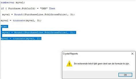 Oman Rial And Euro 2 And 3 Decimals Crystal Reports Databases Spiceworks Community