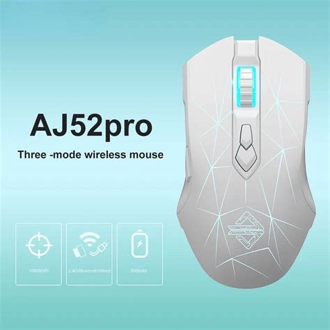 Gaming Mouse Sensor Three 2 4g Mouse Rechargeable Honeycomb Portable