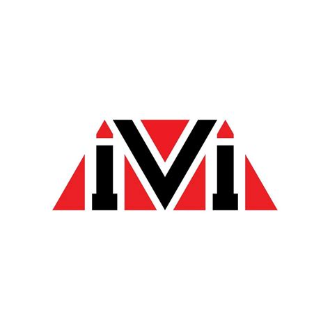 Ivi Triangle Letter Logo Design With Triangle Shape Ivi Triangle Logo