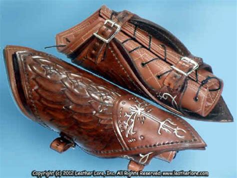Bracers Of Gondor Leather Bracers Leather Cuffs Bracelet Leather Armor